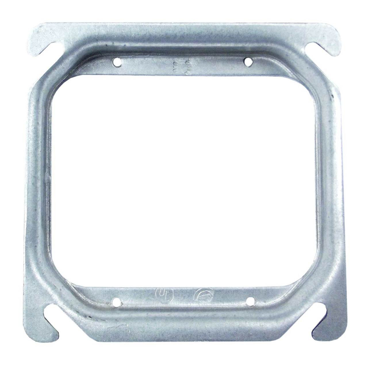 Crouse-Hinds TP499 - 4" Square Double Device Plaster/Mud Ring