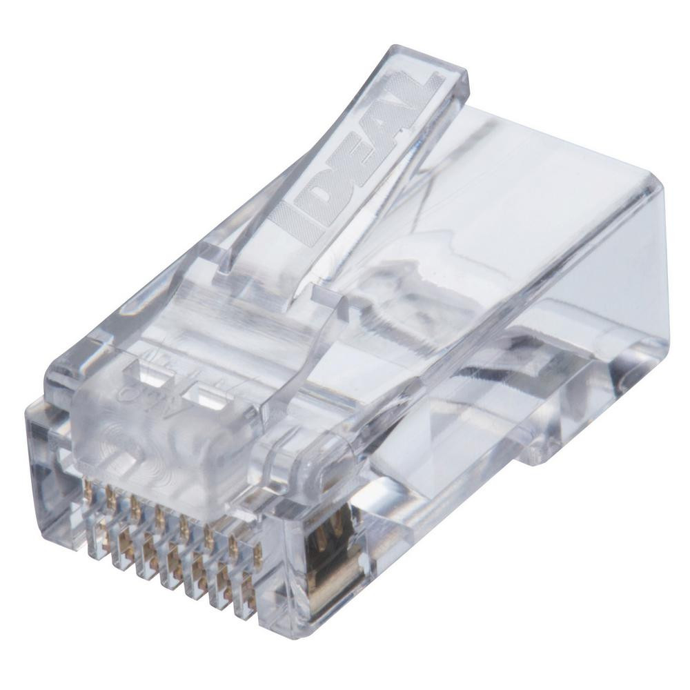 Ideal 85-375 Cat6 Feed-Thru RJ45 Modular Plug (25-Pack)