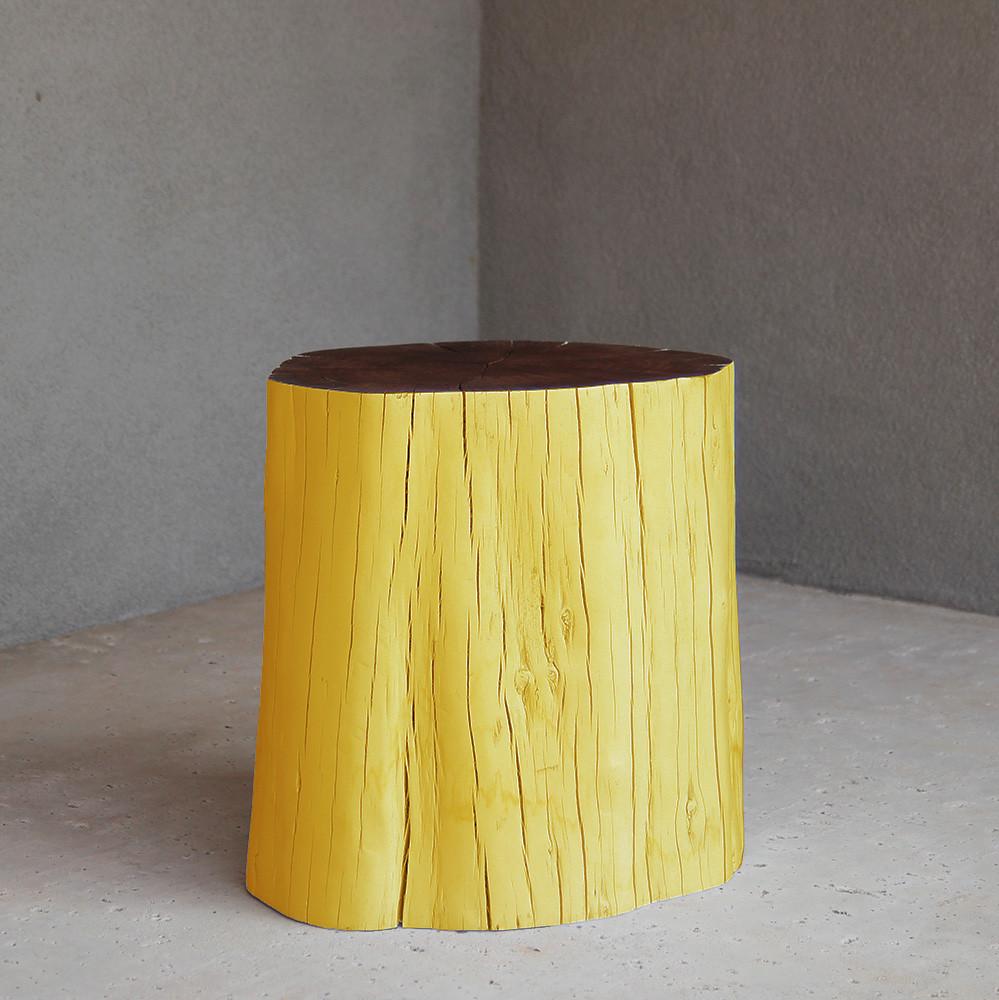 Chroma Outdoor Log Tables - Vibrant Handcrafted Margosa Wood for ...