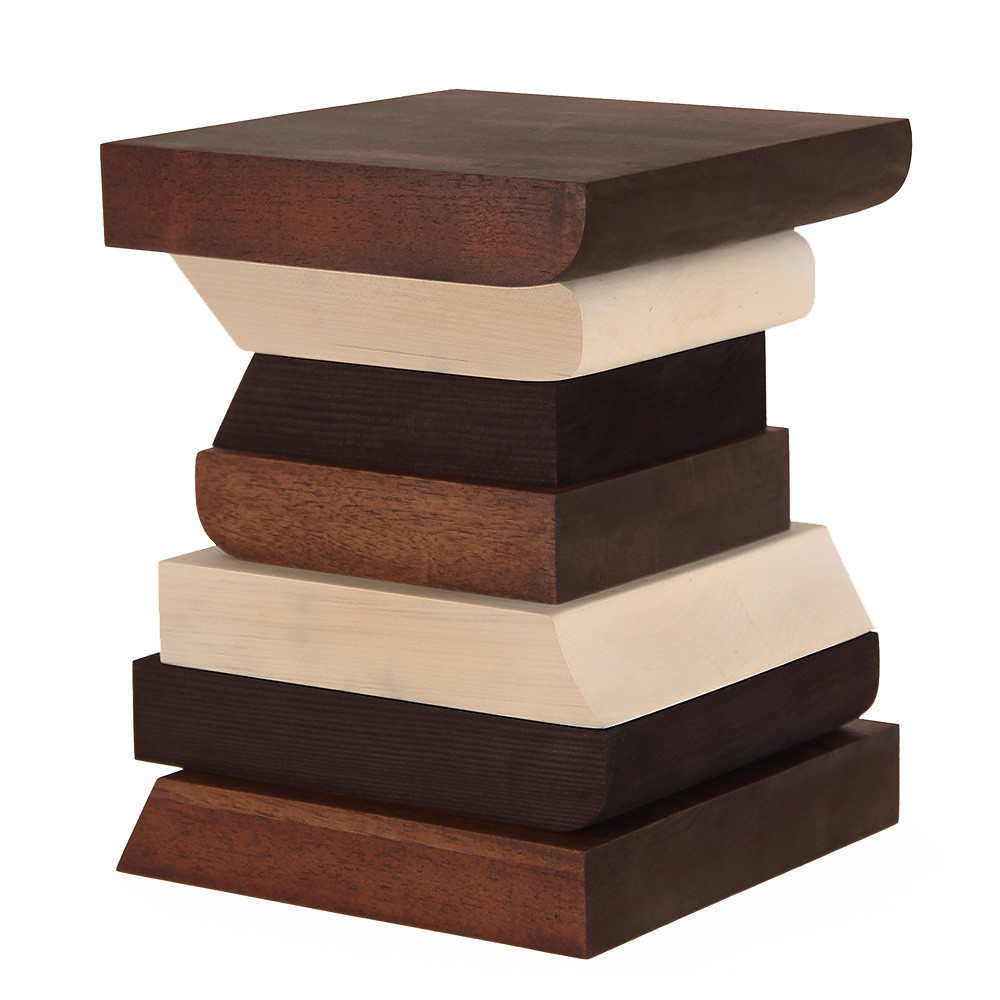 Modern Stacked Wood Occasional Table | Pfeifer Studio