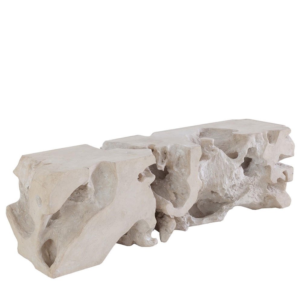 Aventino Faux Stone Bench - Hyper-Realistic Faux Stone Bench