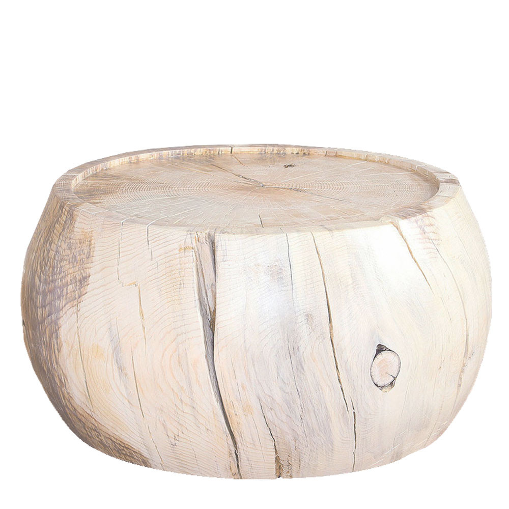 Curved Round Solid Wood Cocktail Table | Pfeifer Studio