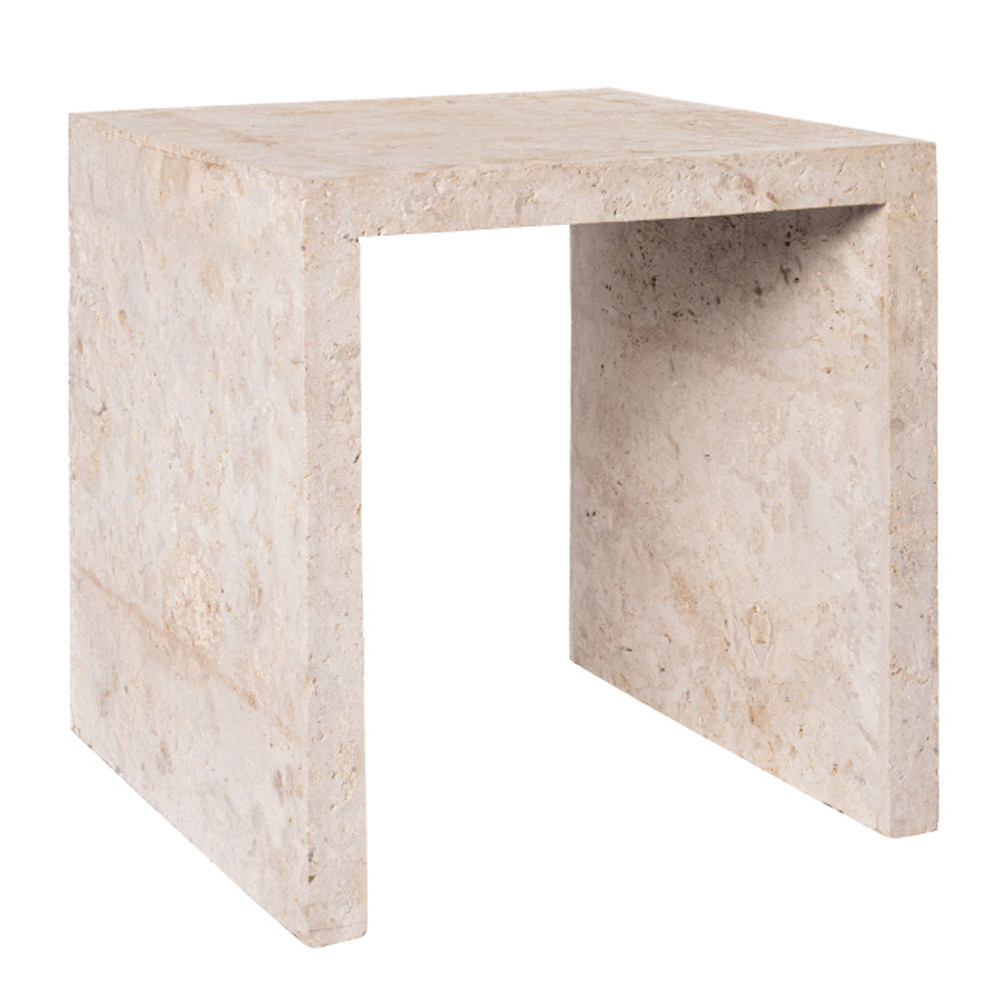 Modern Stone End Table | Pfeifer Studio