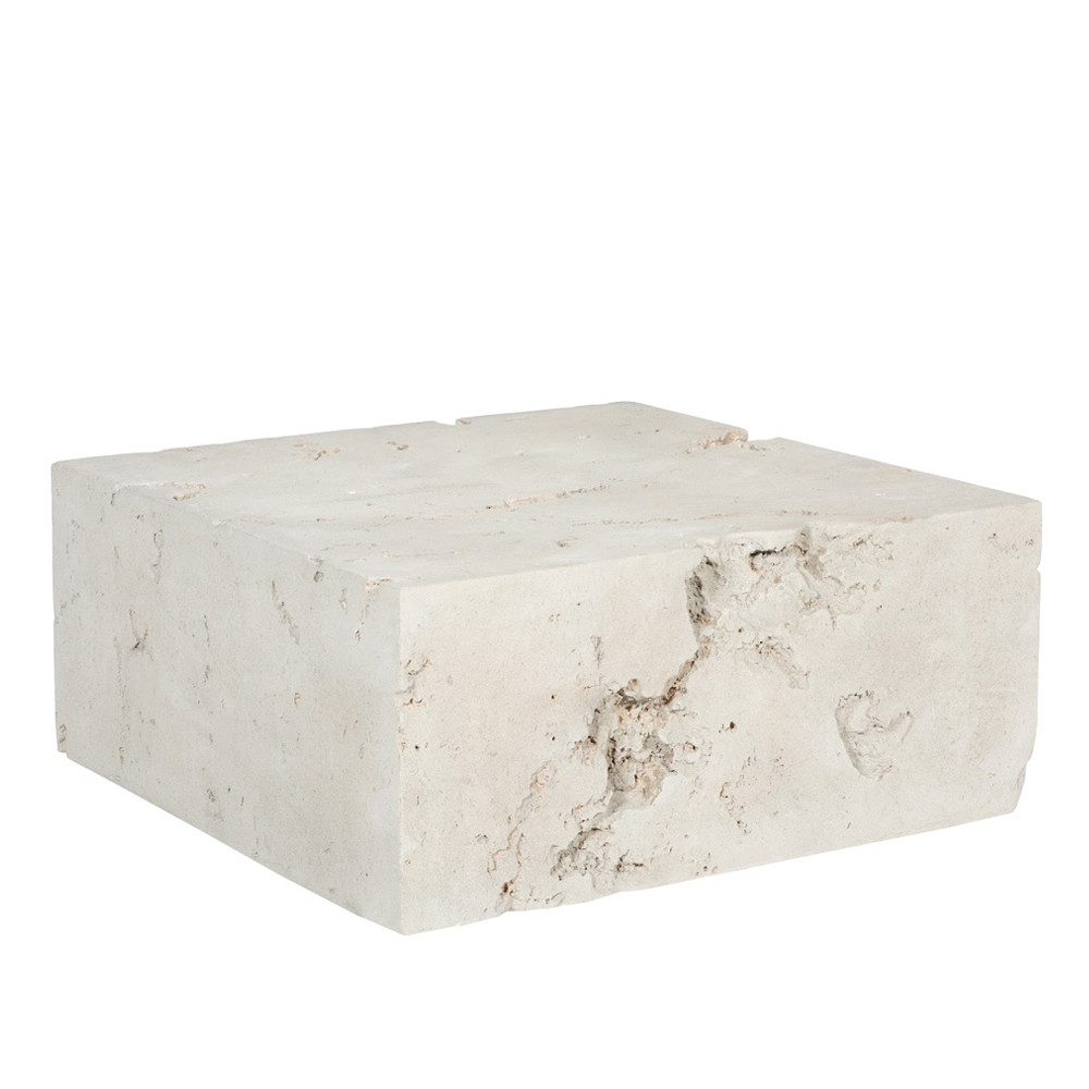 Crema Stone Coffee Table - Faux Stone Coffee Table