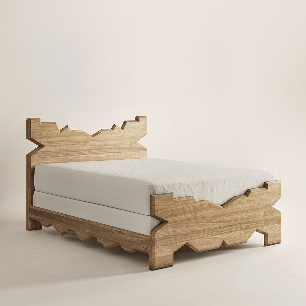 Modern Solid White Oak Bed | Pfeifer Studio