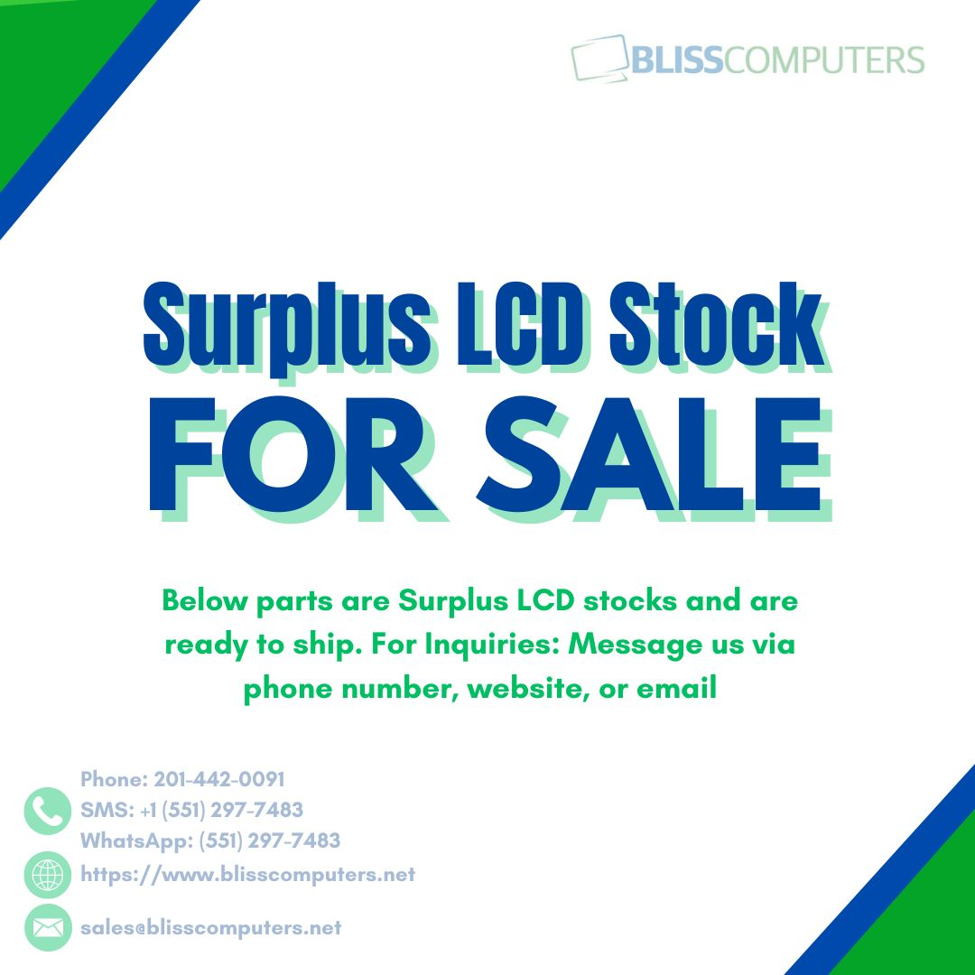 SURPLUS LCD STOCK FOR SALE (#1512) - Bliss Computers