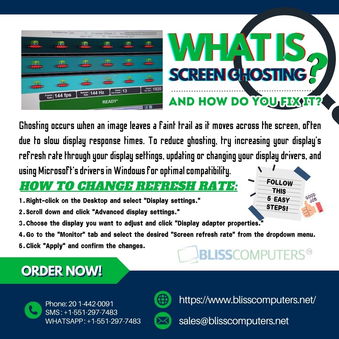 What is Screen Ghosting? (#1538) - Bliss Computers