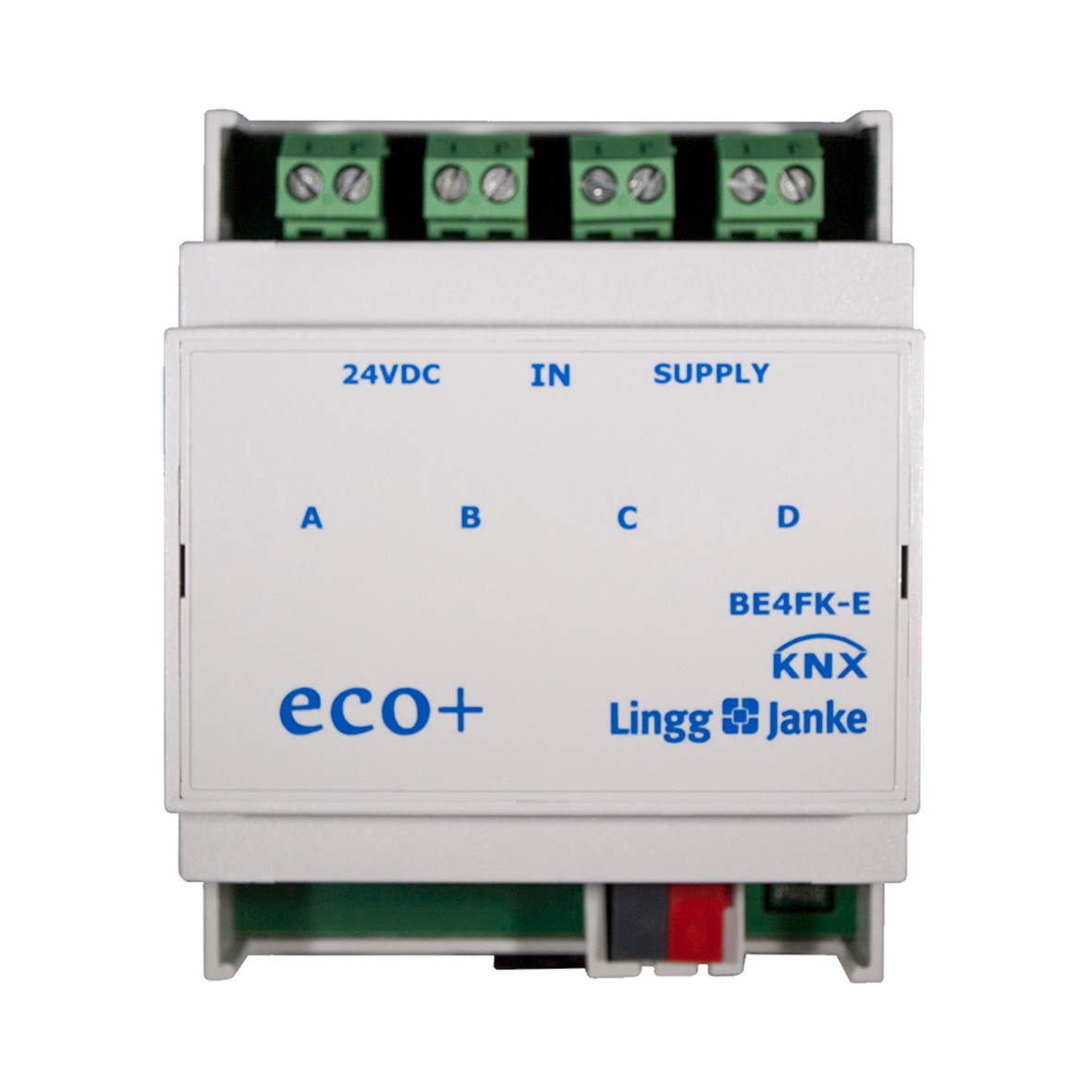 KNX eco+ Binary Inputs 4-Fold, for dry contacts - BE4FK-E - KNX Shop Online
