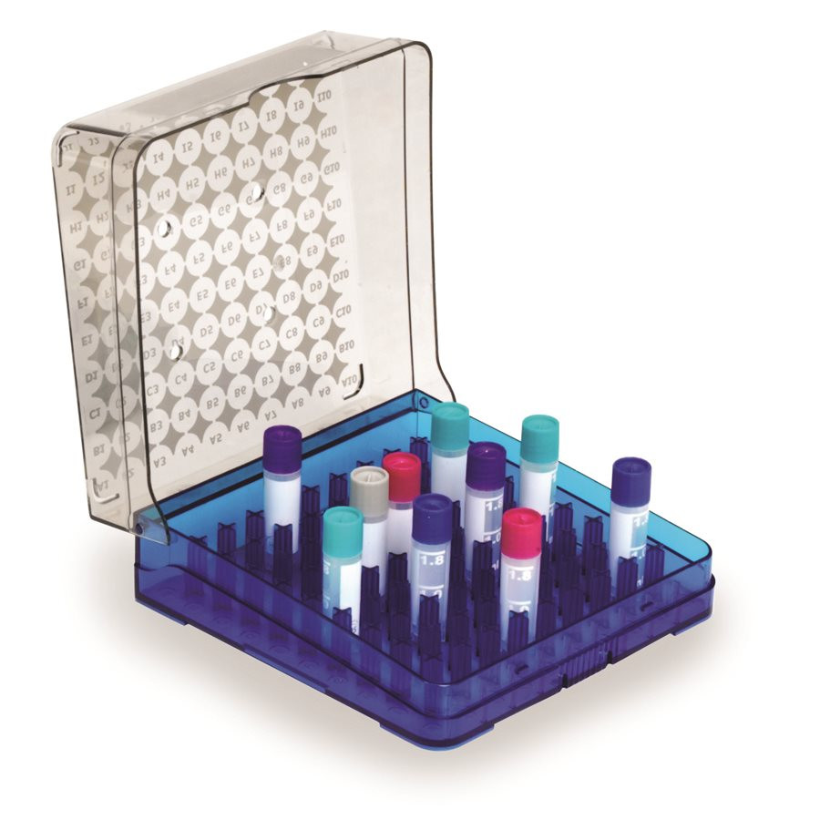 Heathrow Scientific HS23381B 81 place polycarbonate cryovial freezer ...