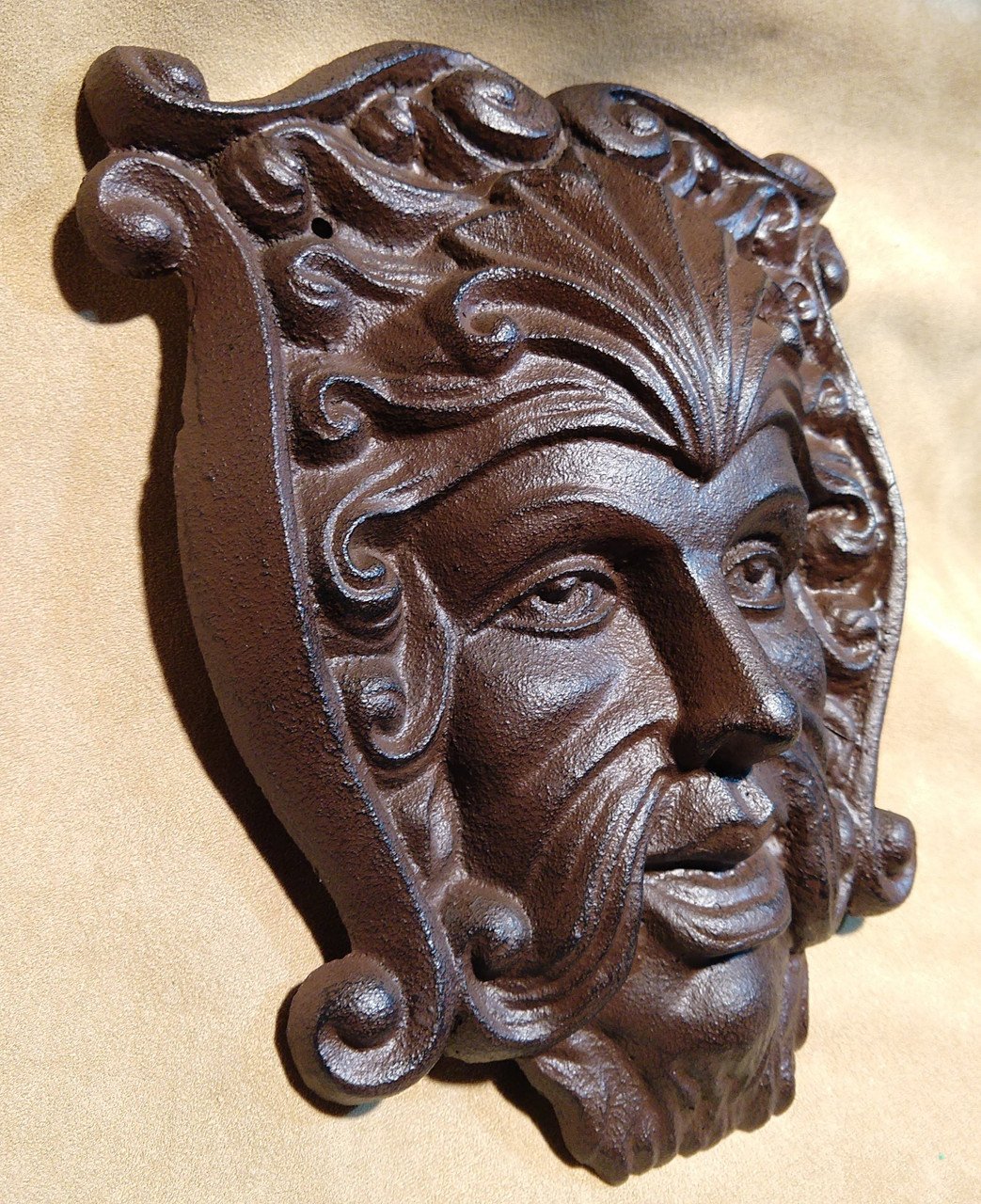 West Wind Plaque ~ Zephyr Mask ~ Greek nature god face garden decor ...
