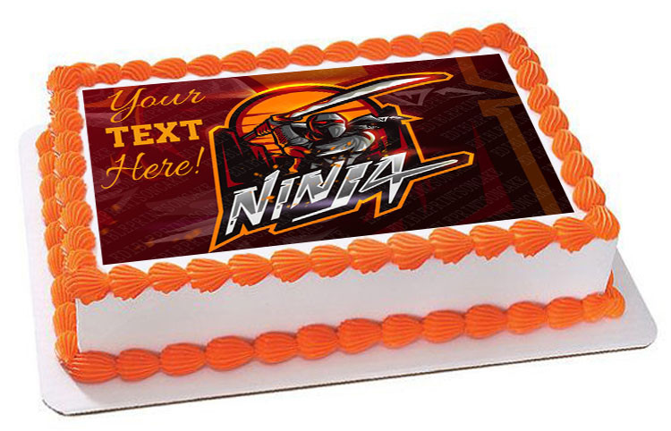 Ninja Edible Birthday Cake Topper