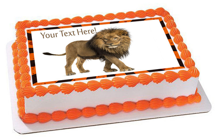 Lion Edible Cake Topper