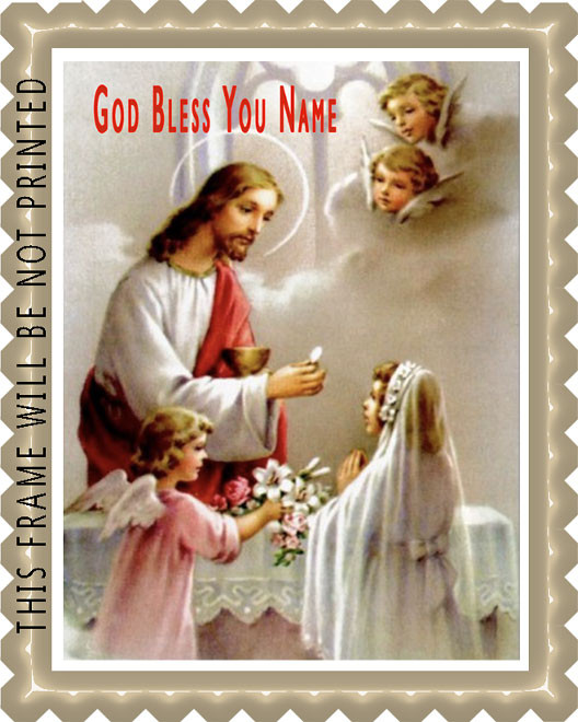 First Communion Edible Cake Topper