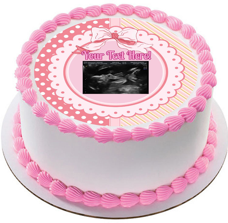 Baby Shower Ultrasound Belly Cakes
