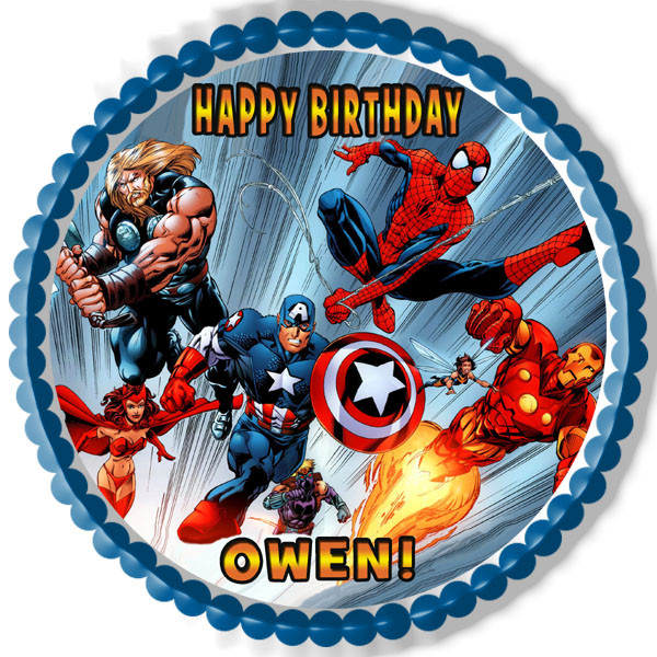 avengers cake topper printable