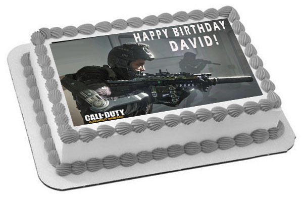 CALL OF DUTY 1 Edible Birthday Cake Topper