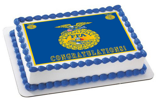 FFA Edible Birthday Cake Topper