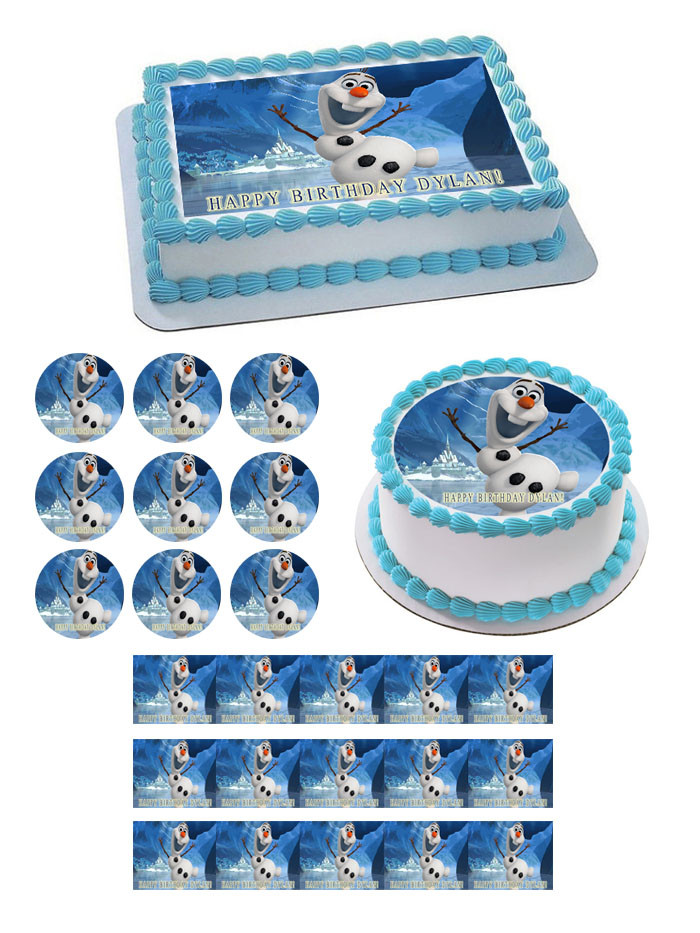olaf sheet cake