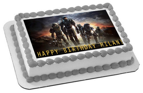 Halo Reach 1 Edible Birthday Cake Topper