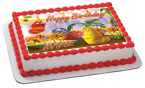 Larva Edible Birthday Cake Topper