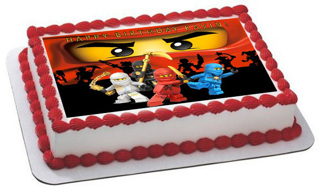Lego Ninjago 2 Edible Birthday Cake Topper