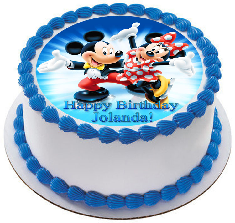 mickey mouse round cake