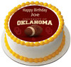 Oklahoma Sooners University Edible Birthday Cake Topper