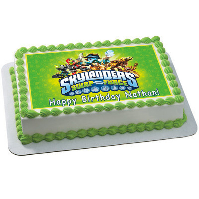 SKYLANDERS Edible Birthday Cake Topper