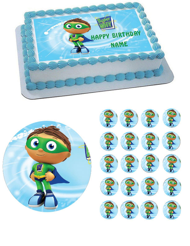 super why cake topper