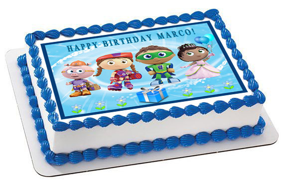 Super Why 2 Edible Birthday Cake Topper
