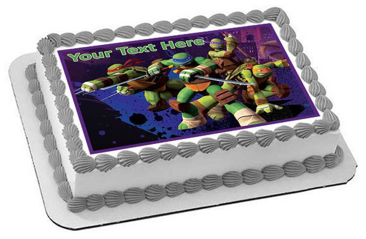 Teenage Mutant Ninja Turtles Edible Birthday Cake Topper