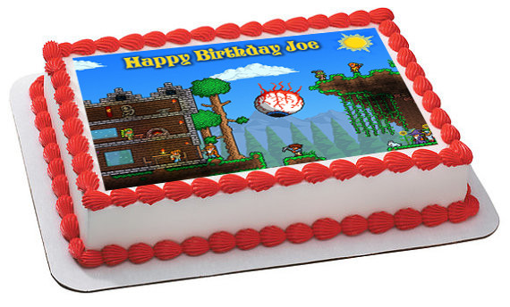 Terraria 1 Edible Birthday Cake Topper