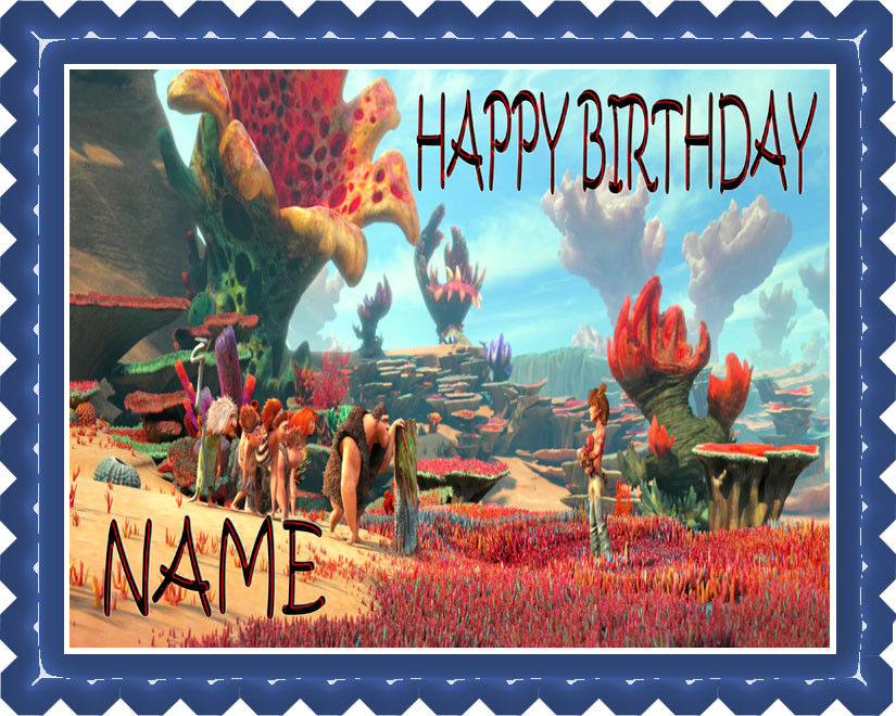 The Croods Edible Birthday Cake Topper