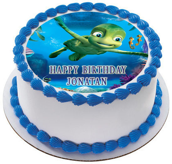 fondant turtle cake topper