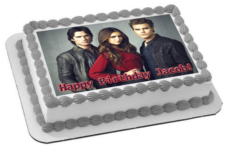 VAMPIRE DIARIES Edible Birthday Cake Topper