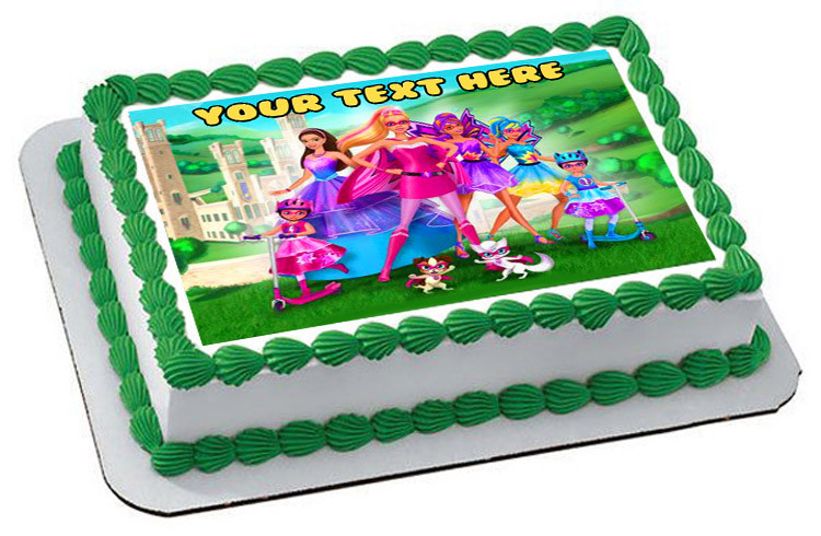 Barbie in Princess Power Edible Birthday Cake Topper