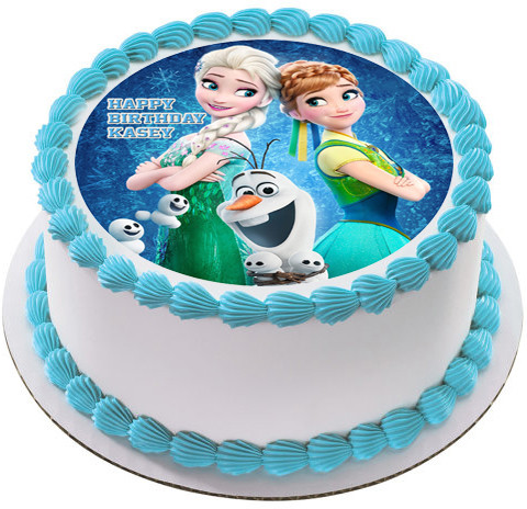 frozen cake topper