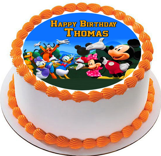 mickey mouse round cake