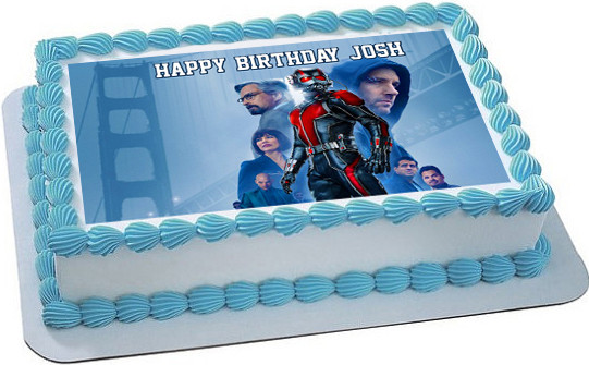 Ant Man 2 Edible Birthday Cake Topper