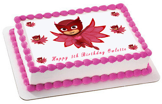 PJ Masks 4 Owlette Edible Birthday Cake Topper