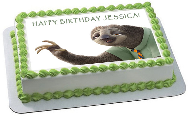 Zootopia 8 Edible Birthday Cake Topper