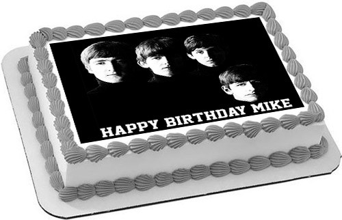 Beatles, Edible Birthday Cake Topper