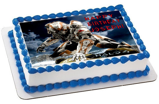 Halo 4 Edible Birthday Cake Topper
