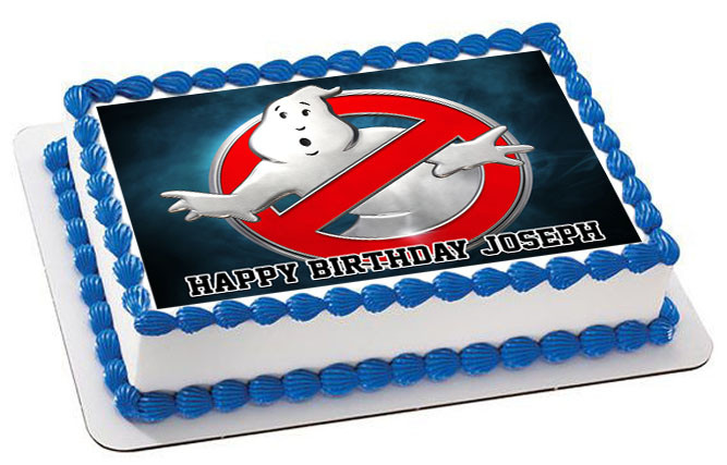 Ghostbusters 4 Edible Birthday Cake Topper
