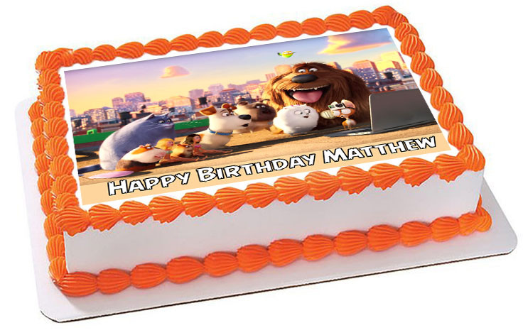 The Secret Life of Pets 2 Edible Birthday Cake Topper