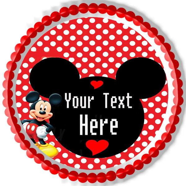 mickey mouse template for cake