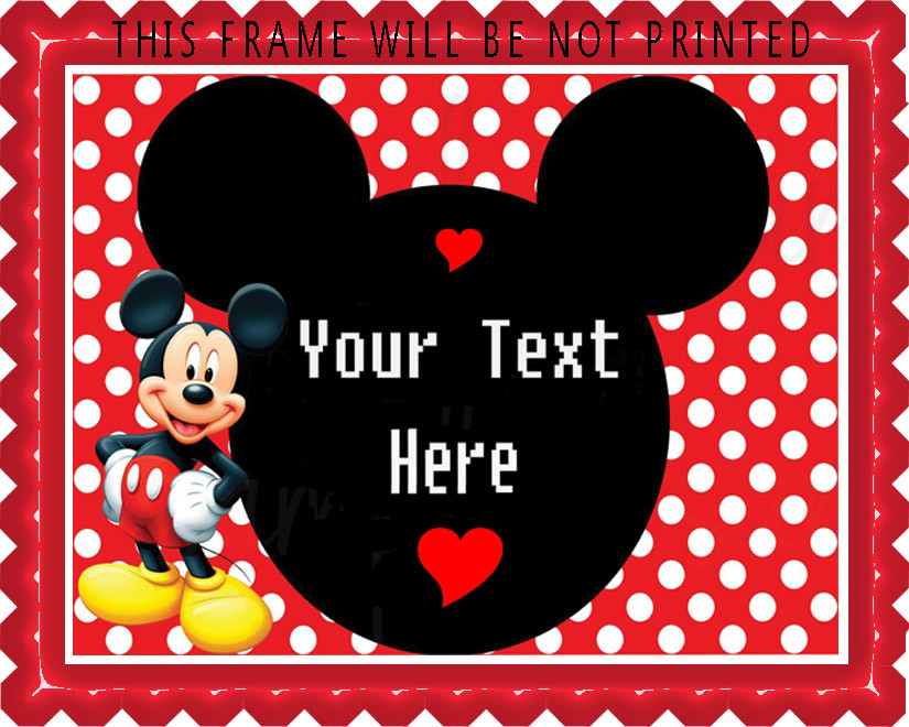 mickey mouse printable topper