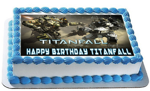 Titanfall Edible Birthday Cake Topper