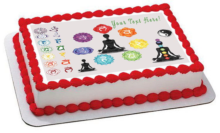 Chakra Edible Birthday Cake Topper
