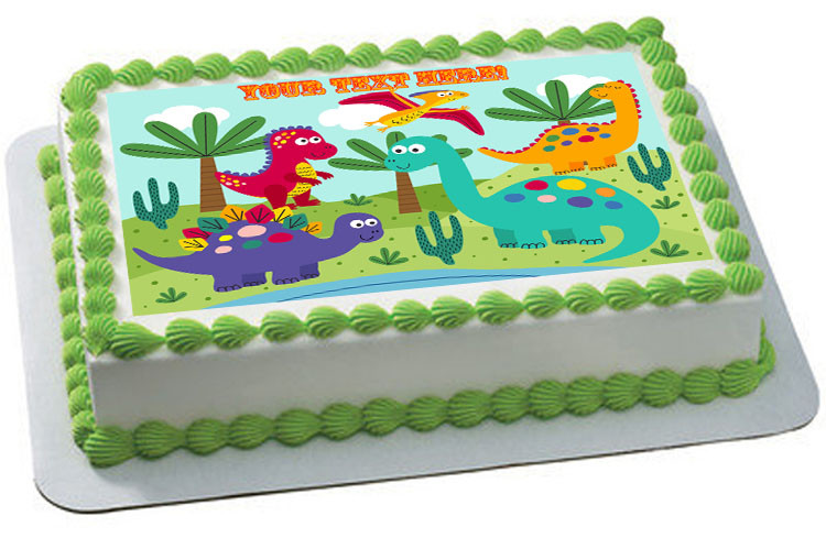 cute dinosaur cake